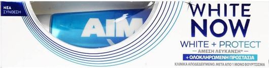 Οδοντόκρεμα AIM White Now White + Protect 75ml | SHOPFLIX.gr