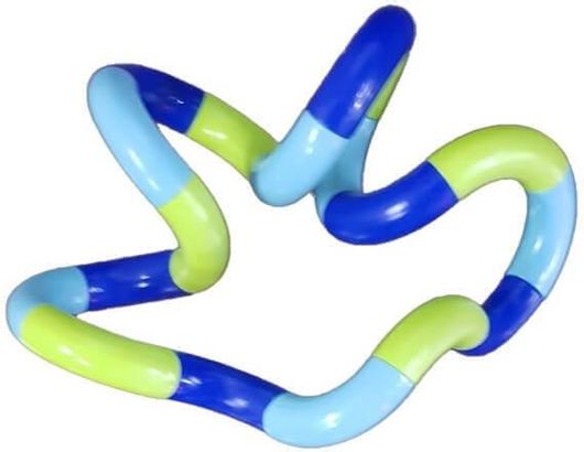 Fidget Σωλήνας Antistress Tangle Πράσινο / Μπλε / Γαλάζιο | SHOPFLIX.gr