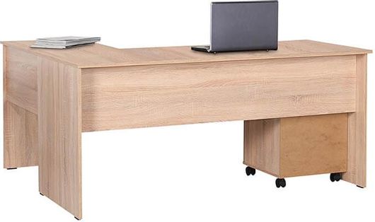 Γραφείο Megapap Rio Γωνιακό Αναστρέψιμο 160x144x75cm Sonoma | SHOPFLIX.gr