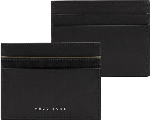 Ανδρικό Πορτοφόλι Καρτών Hugo Boss Gear Δερμάτινο Μαύρο | SHOPFLIX.gr