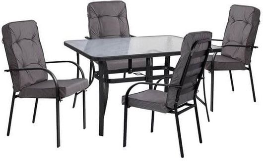 Σετ Τραπεζαρίας Homemarkt HM10562.01 Εξωτερικού Χώρου με Μαξιλάρια 5τμχ ...