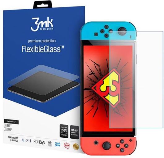 Tempered Glass 3MK Flexible για Nintendo Switch OLED | SHOPFLIX.gr