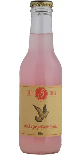 Σόδα Three Cents Pink Grapefruit 200ml | SHOPFLIX.gr