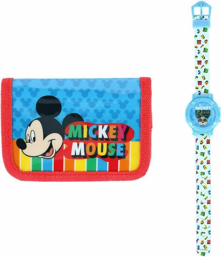 Παιδικό Πορτοφόλι και Ρολόι Mickey Mouse | SHOPFLIX.gr