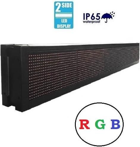 Φωτιζόμενη Πινακίδα LED 167cm×23cm_DRGB Διπλής Όψης 23 x 167cm ...