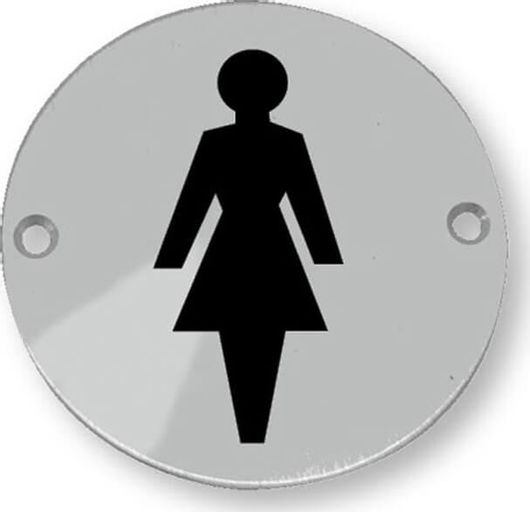 Ένδειξη Σήμανση Πόρτας WC Γυναικών Σειρά 934 Ανοξείδωτο | SHOPFLIX.gr