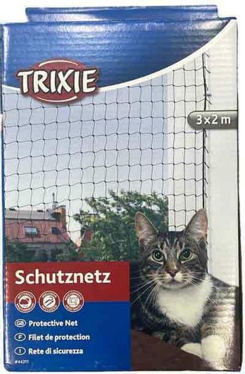 Δίχτυ Προστασίας Trixie για Γάτα με Κόμπους 3x2m Μαύρο | SHOPFLIX.gr