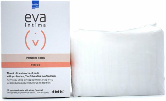 Σερβιέτες Eva Intima Probio Pads 18τμχ | SHOPFLIX.gr