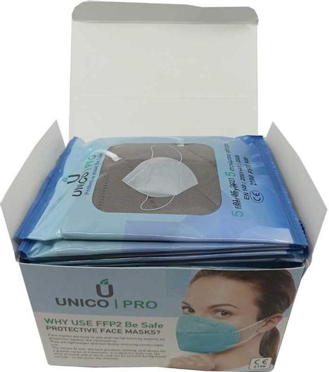 Μάσκα Υψηλής Προστασίας Unico Nanopro FFP2 KN95 25Τμχ Γκρι | SHOPFLIX.gr