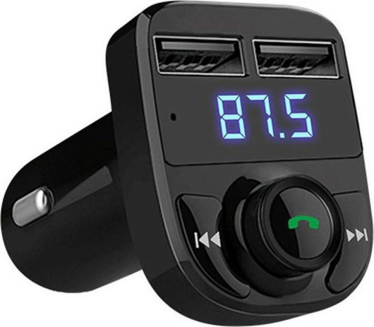 FM Transmitter 2 USB Φορτιστής Αυτοκινήτου Hands Free Wireless ...