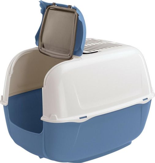 Τουαλετα Λεκανη Γατας Ferplast Prima Cabrio Μπλε 525x395xH 38cm ...