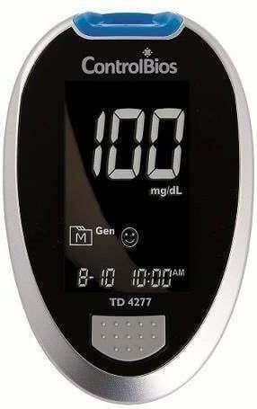 Μετρητής Σακχάρου ControlBios Blood Glucose Meter Kit TD-4277 με 200 Ταινίες & 200 Σκαρφιστήρες ...