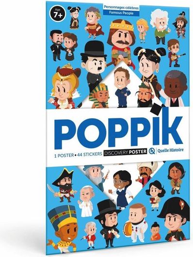 Αυτοκόλλητα Poppik Discovery Posters Famous People για 7+ Ετών ...