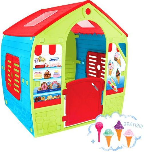 Παιδικό Σπιτάκι Mochtoys Κήπου 88x88x108cm Πολύχρωμο για 12+ Μηνών ...