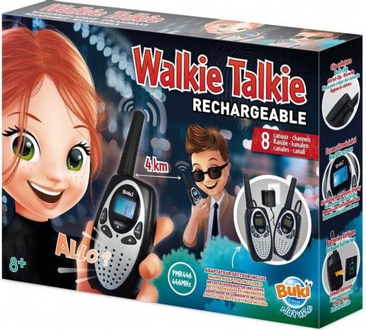 Walkie Talkie Buki Tw02 με Φως Ηχους Επαναφορτιζόμενο για Tw01 And Tw03