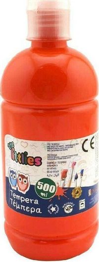 Τέμπερα Ζωγραφικής The Littlies σε Μπουκάλι 500ml Πορτοκαλί | SHOPFLIX.gr