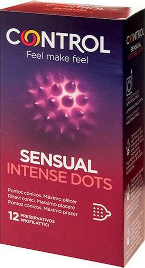 Control Feel Make Feel Προφυλακτικά Sensual Intense Dots 12τμχ ...