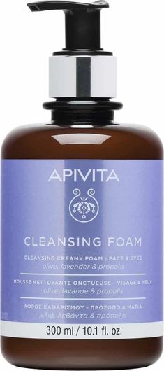 Αφρός Καθαρισμού Apivita Cleansing Creamy Προσώπου & Ματιών με Ελιά ...