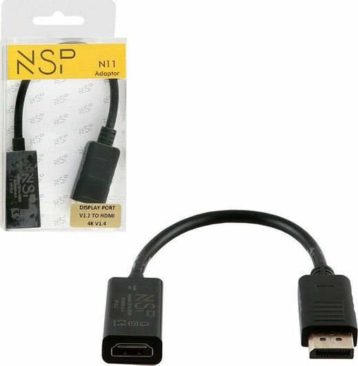 Μετατροπέας NSP N11 DisplayPort male σε HDMI female | SHOPFLIX.gr