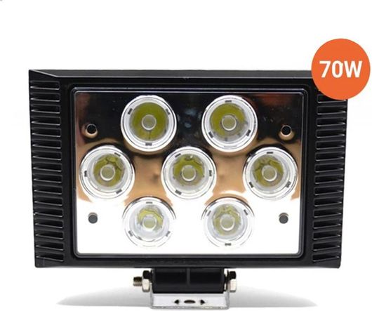 Προβολέας Αυτοκινήτου Τετράγωνος LED Universal 10 / 30V 70W 20cm 1τμχ ...