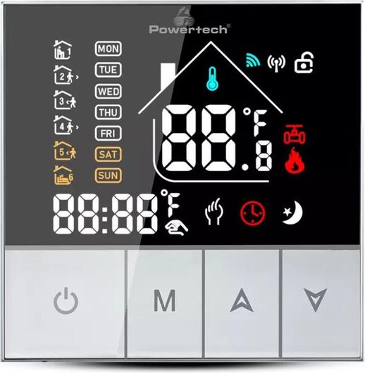 Ψηφιακός Θερμοστάτης Powertech PT-1049 Χώρου Smart με Wi-Fi | SHOPFLIX.gr