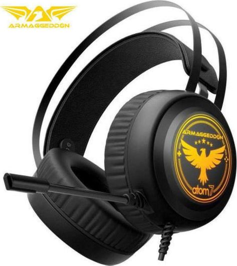 Gaming Headset Armaggeddon Atom 7 Over Ear με σύνδεση USB / 3.5mm Μαύρο ...