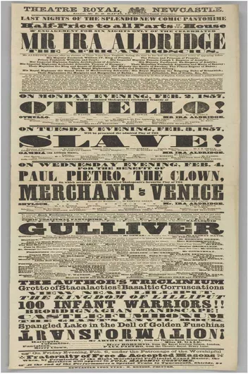 πίνακας Playbill For Ira Aldridge In Othello And The Slave At The