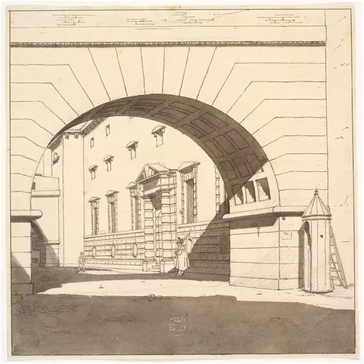 Πίνακας Pre-study for the painting "The Detention Building at the ...