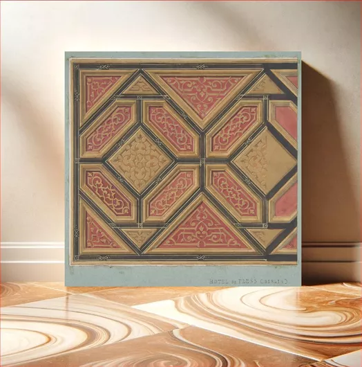Πίνακας Design for the Decoration of the Ceiling in the Hôtel de Pless ...