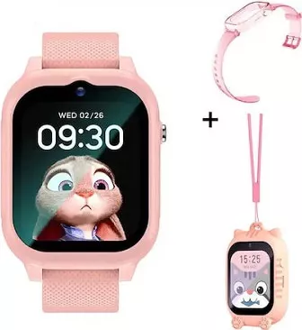 Παιδικό Smartwatch Awei H29 με GPS & Καουτσούκ/Πλαστικό Λουράκι Ρόζ ...
