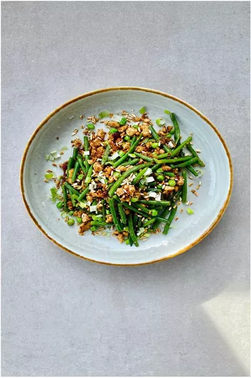 Πίνακας Delicious Green Bean Salad Νόστιμη σαλάτα με πράσινα φασόλια ...