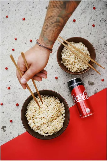 Πίνακας Ramen Noodles and Coca-Cola Ramen Noodles και Coca-Cola 20x30cm ...