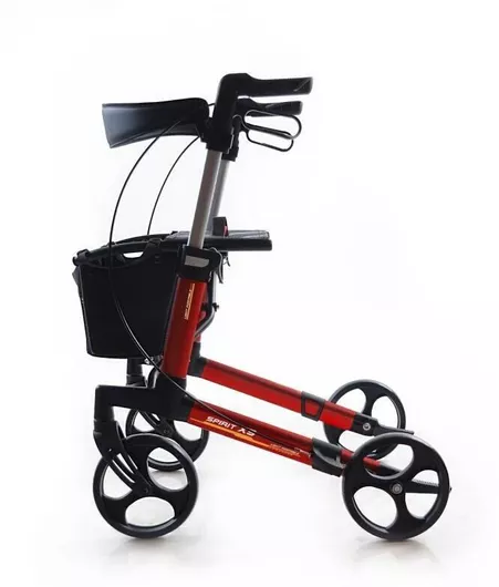 Περιπατητήρας Wheel Spirit X3 Πτυσσόμενος Rollator Αλουμινίου Κόκκινο ...