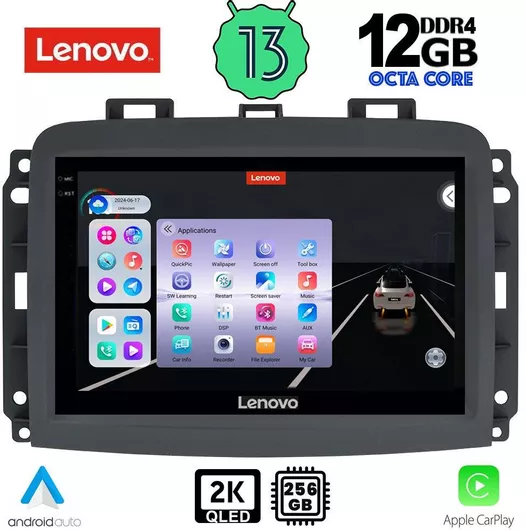 Ηχοσύστημα Αυτοκινήτου Lenovo για Fiat 500L 2012 Bluetooth/USB/AUX/WiFi ...
