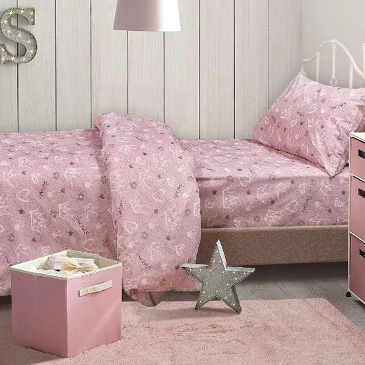 Παιδικά Σεντόνια Beauty Home Princess Art 6214 Ναι 200x100cm Σετ 3τμχ ...