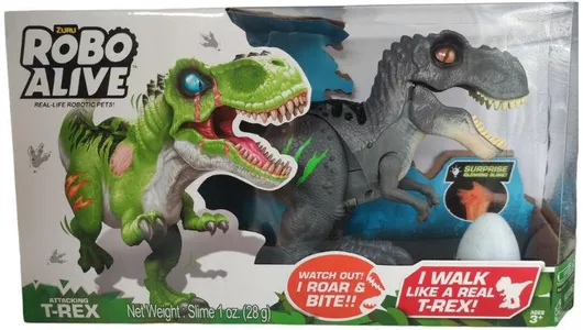 Ρομποτικό Παιχνίδι Zuru Robo Alive S2 T-Rex & Αυγό Slime για 3+ Ετών ...