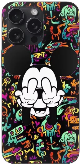 Θήκη Κινητού Mouse Middle Finger Iphone 16 Pro Max | SHOPFLIX.gr