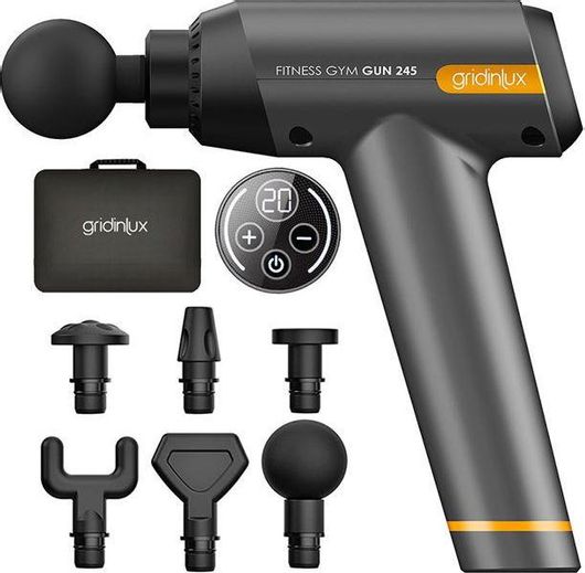 Πιστόλι Μασάζ Fitness Gym Gun 245 για το Κεφάλι με Δόνηση Γκρι ...