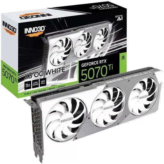 Κάρτα Γραφικών Inno 3D GeForce RTX 5070 Ti 16GB GDDR7 X3 OC WHITE ...
