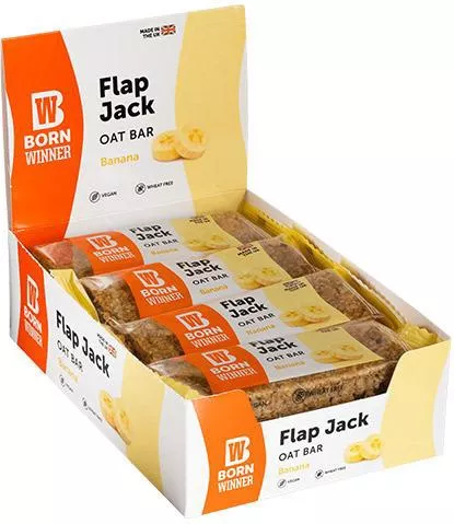 Born Winner Blueberry Flapjack Bars Box, 12 x 90g (1.08kg) | SHOPFLIX.gr