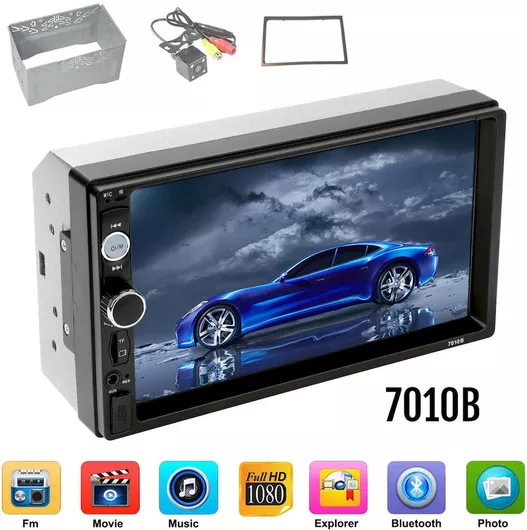 Ηχοσύστημα Αυτοκινήτου Universal 7010B 2DIN με Bluetooth / USB / AUX ...