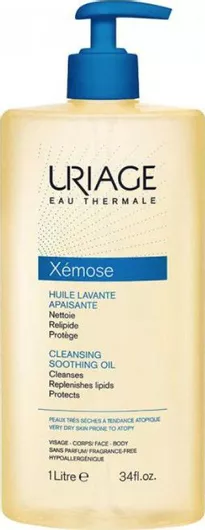 Uriage Xemose Cleansing Soothing Oil for Very Dry, Atopy-Prone Skin ...
