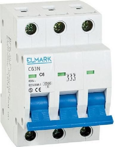 Αυτόματη Ασφάλεια Elmark 80A Τριπολική 10kA Καμπύλη D C100M 41381 ...