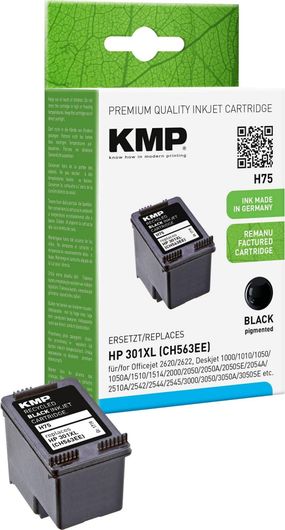 KMP H75 Συμβατό Μελάνι Εκτυπωτή InkJet HP 301XL CH563EE Μαύρο | SHOPFLIX.gr
