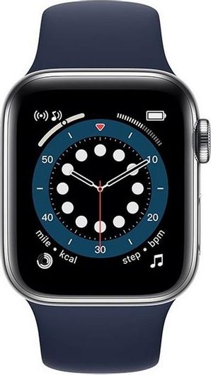 Smartwatch T500 Plus με Παλμογράφο Μπλε | SHOPFLIX.gr