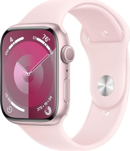 Apple Watch Series 9 GPS 45mm Pink Aluminium Case & Light Pink Sport ...