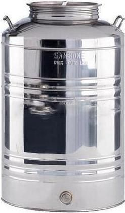 Δοχείο Inox Sansone με Βιδωτό Καπάκι 100lt | SHOPFLIX.gr