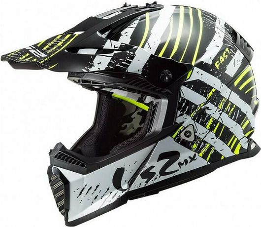 Κράνος Μηχανής LS2 MX437 Fast Evo Verve Motocross 1300gr XL Πολύχρωμο | SHOPFLIX.gr