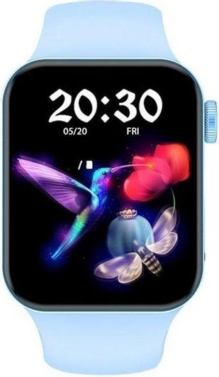 Smartwatch T100 Plus με Bluetooth Γαλάζιο | SHOPFLIX.gr