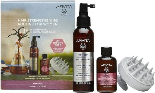 Σετ Περιποίησης Μαλλιών Apivita Hair Strengthening Routine κατά της ...